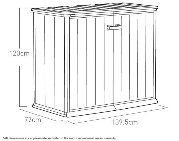 KETER PATIO STORE 1.4x0.8M $ Sydney Garden Products